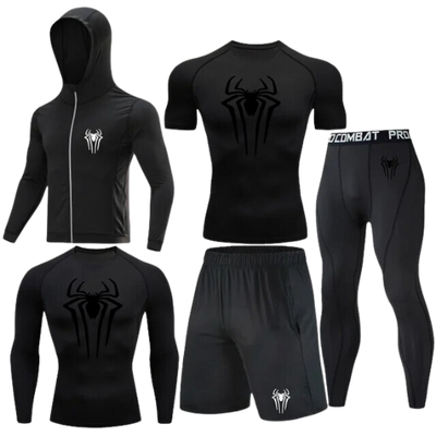 Spider-Man Compression Set - Jacket, Shirt, Shorts & Pants
