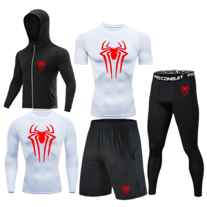 Spider-Man Compression Set - Jacket, Shirt, Shorts & Pants