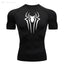 Short Sleeve Spider-Man Compression Shirt - White / Black